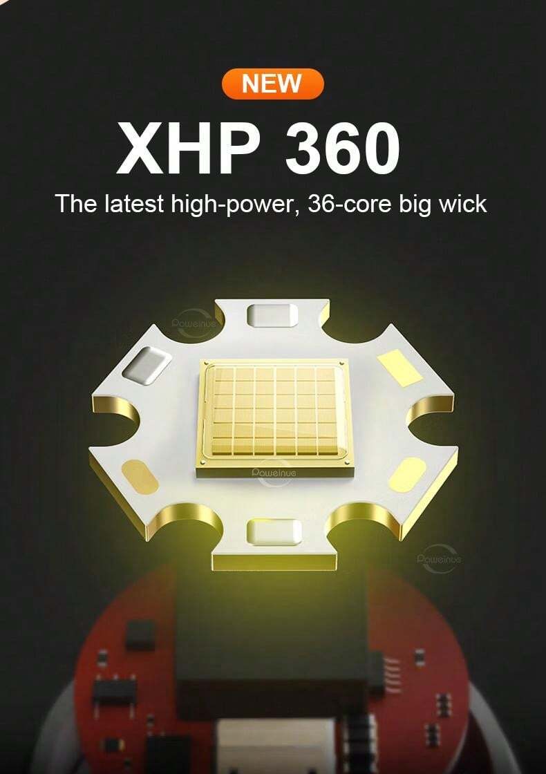 El último faro frontal súper potente XHP 360 de 2000 lúmenes de alta luminosidad, tipo ...