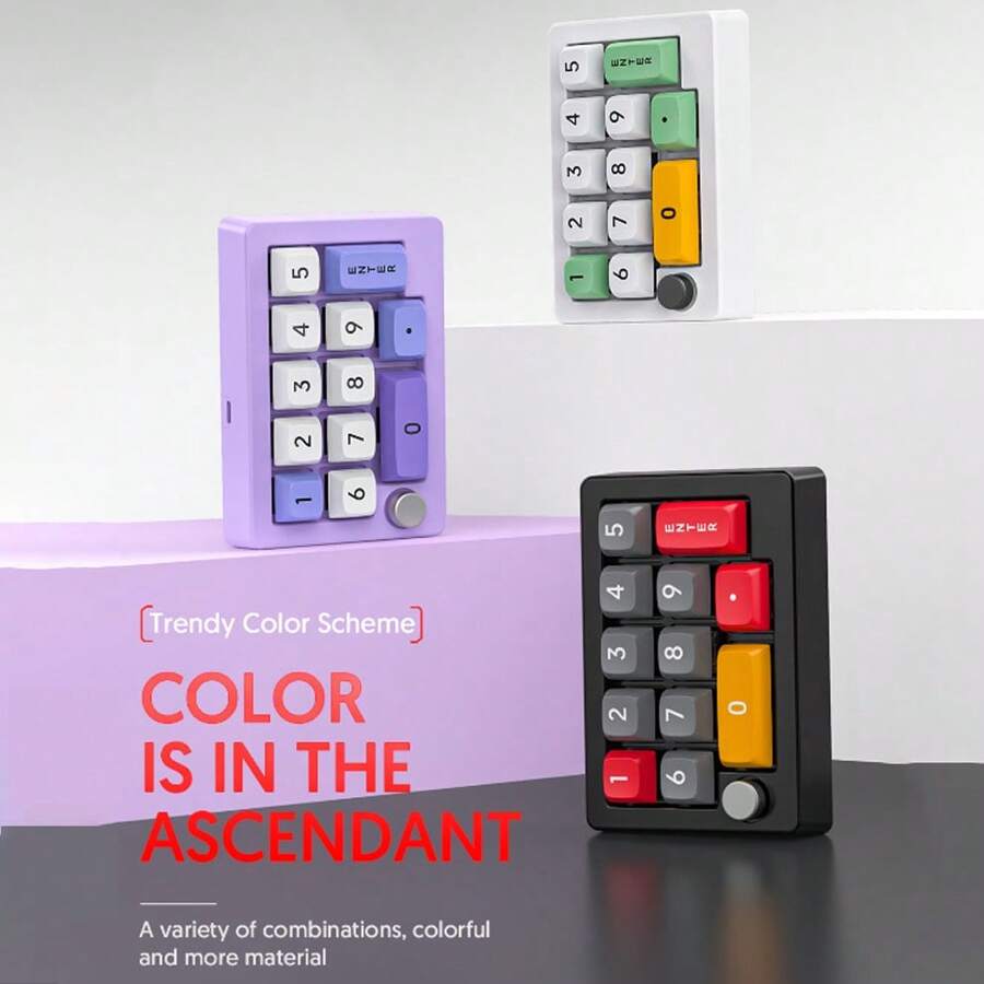 9-Key Mini Mechanical Numeric Keypad Customizable, Programmable, Driver ...