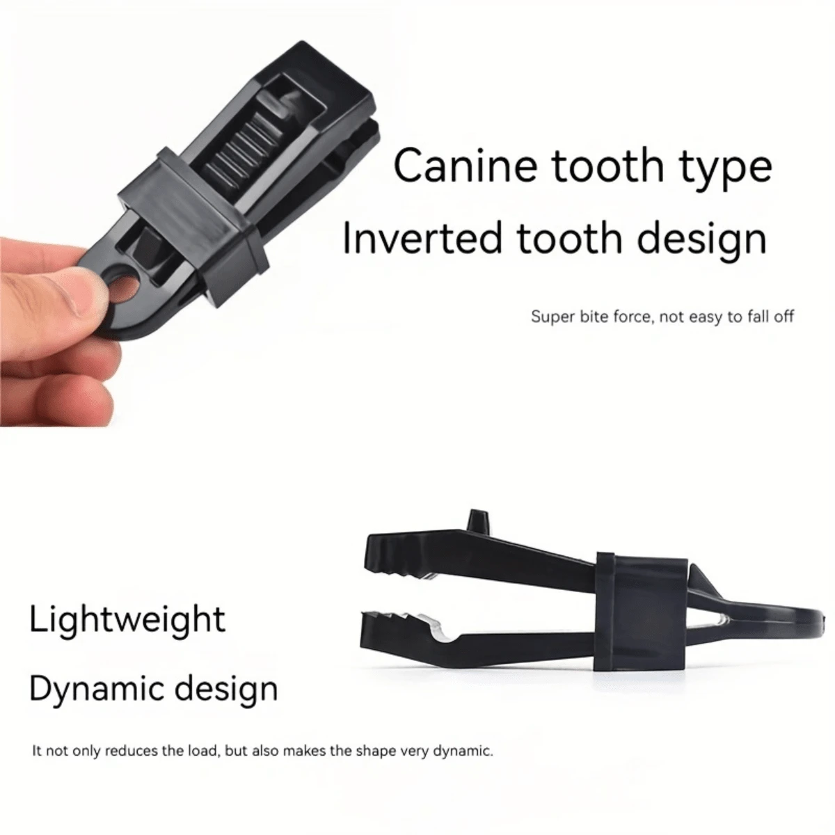 20PC Of Heavy-Duty Tent Buckle Outdoor Tent Clip [Canine Teeth, Strong ...