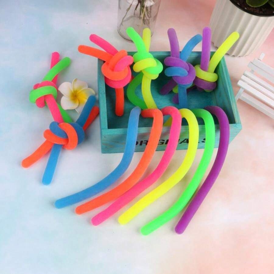 12pcs Stress Relief Toys, Including Soft Rubber Elastic Strings And ...