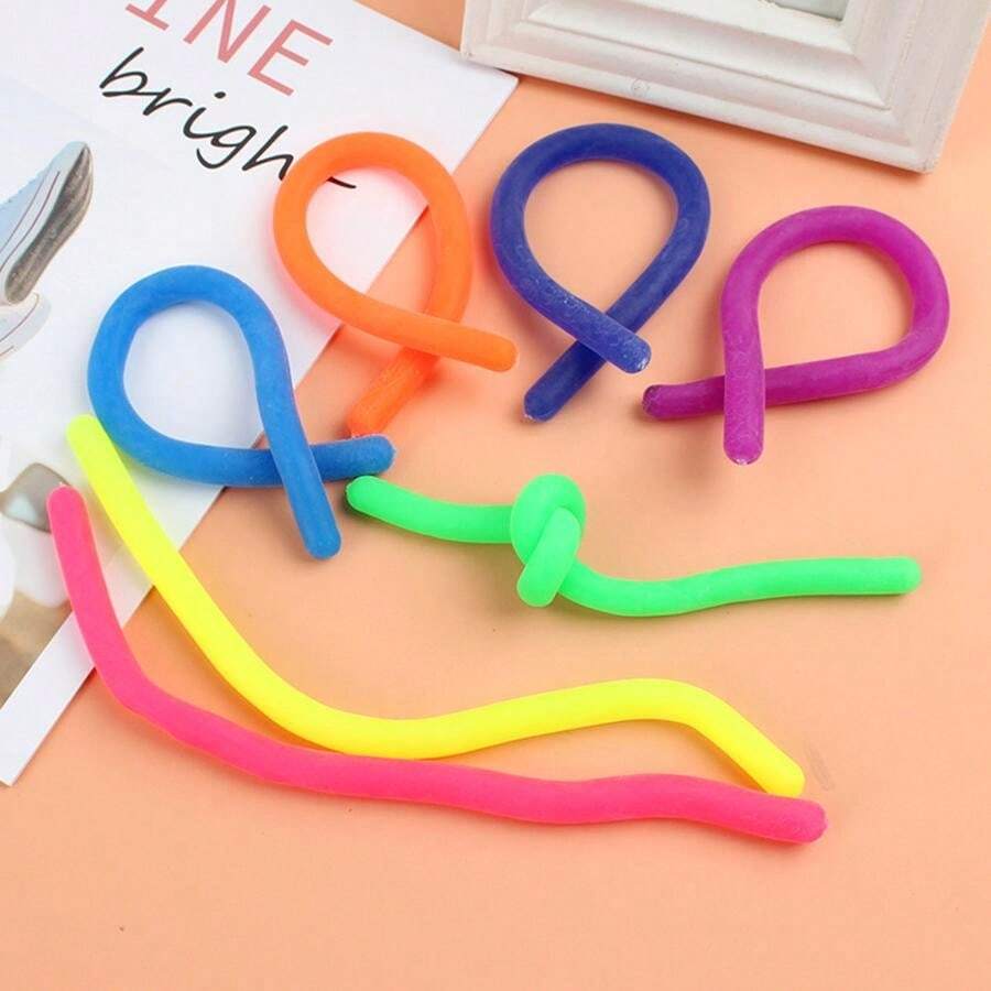 12pcs Stress Relief Toys, Including Soft Rubber Elastic Strings And ...