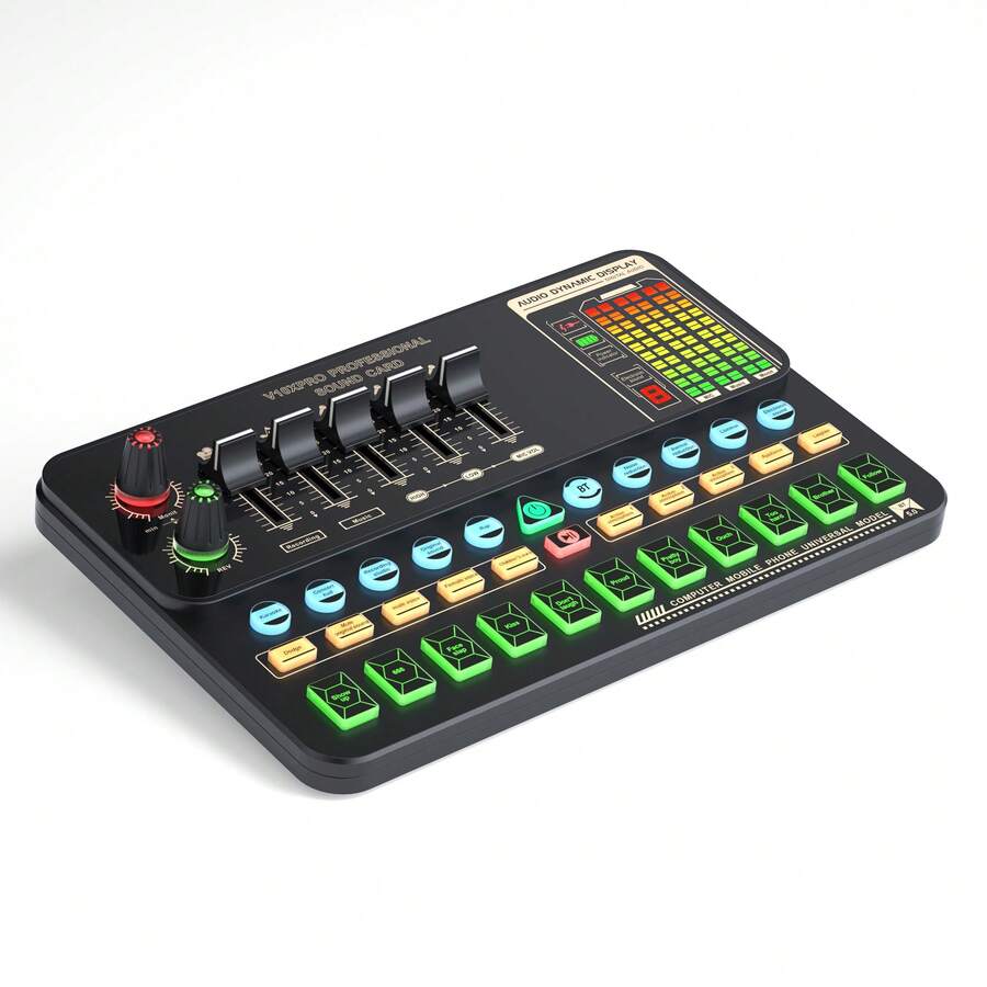 Audio Interface With Mixer And Sound Card, Portable Live Sound Card ...