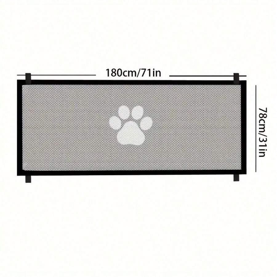Pet Door, Pet Barrier Fence With Portable Foldable Mesh Gate, Dog ...