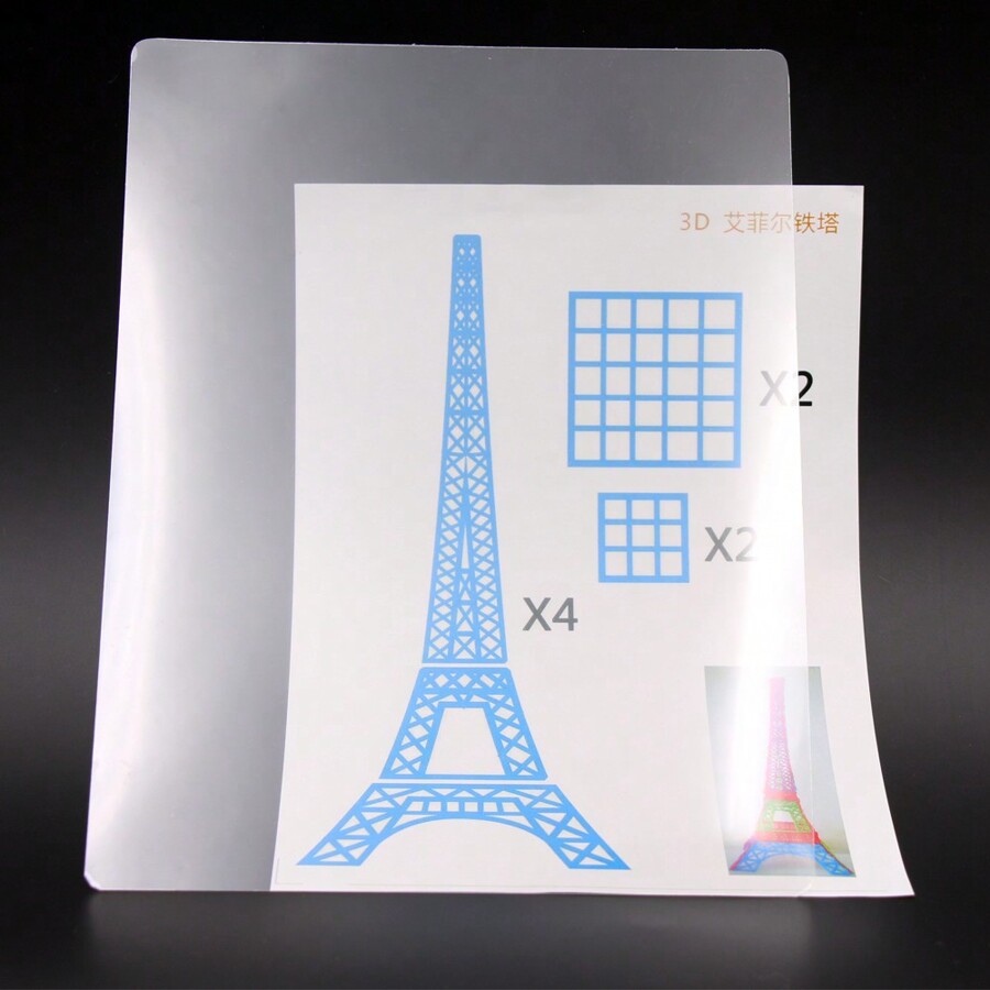 10 Sheets 3D Printer Drawing Molds Paper Stencils For 3D Printing Pen ...