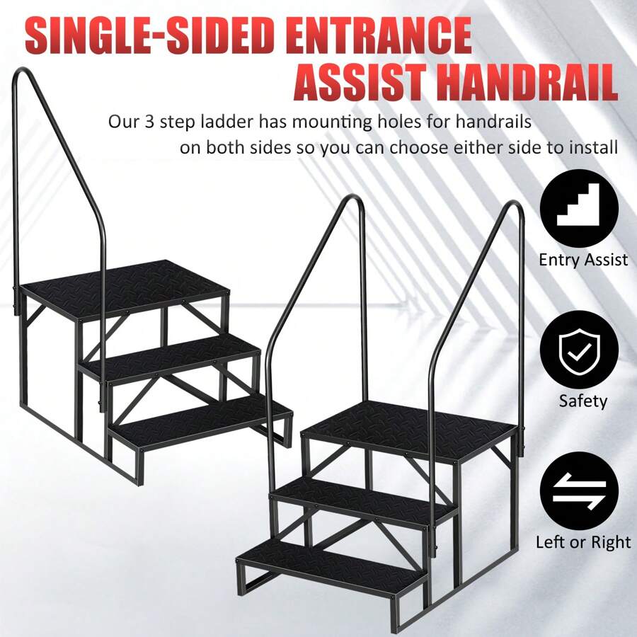 RV Stairs 2 Step Ladder, RV Steps Anti-Slip Upgrade 3.0, Hot Tub Steps ...