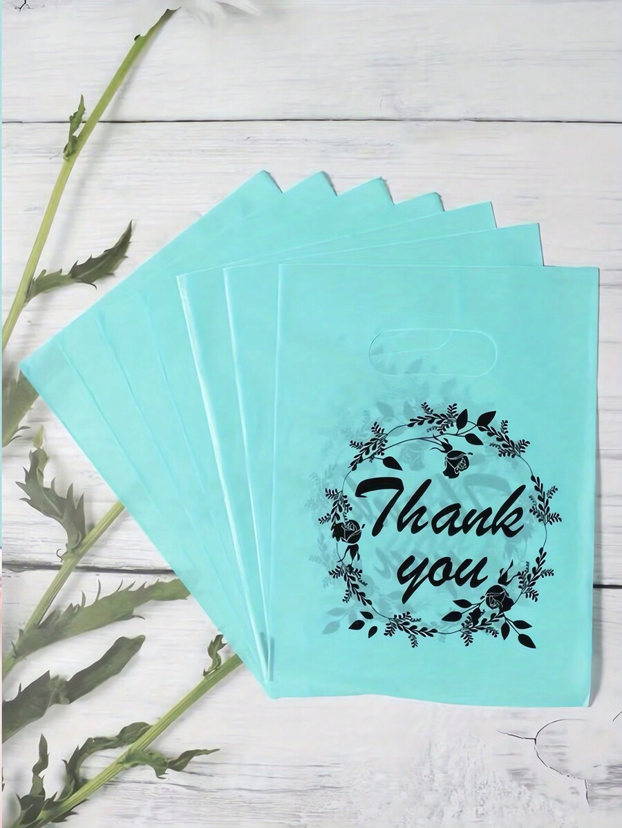 100 pezzi Sacchetti regalo in plastica "Grazie per la festa della mamma" Sacchetti per caramelle ...