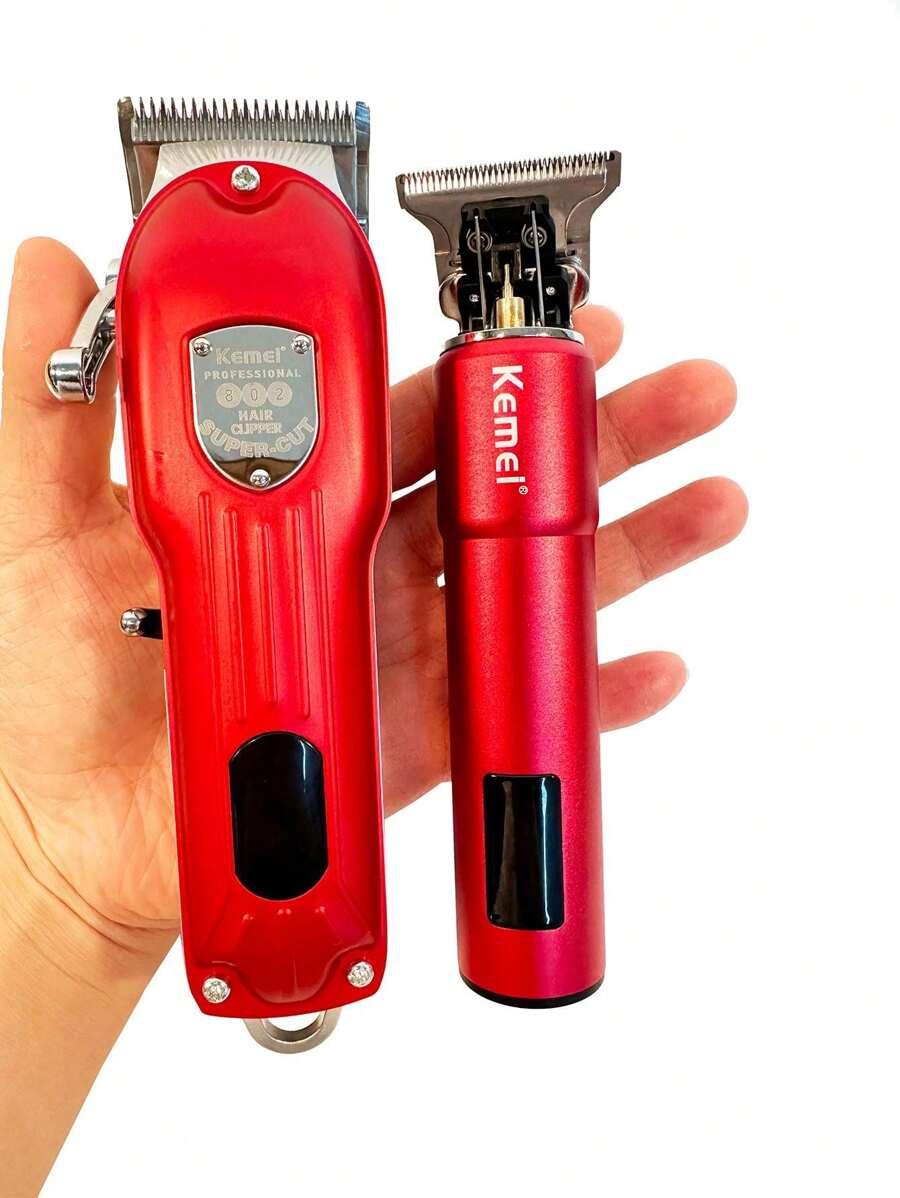 2pieces Hair Clipper Kemei Brand Professional Hair Trimmer For Men ...