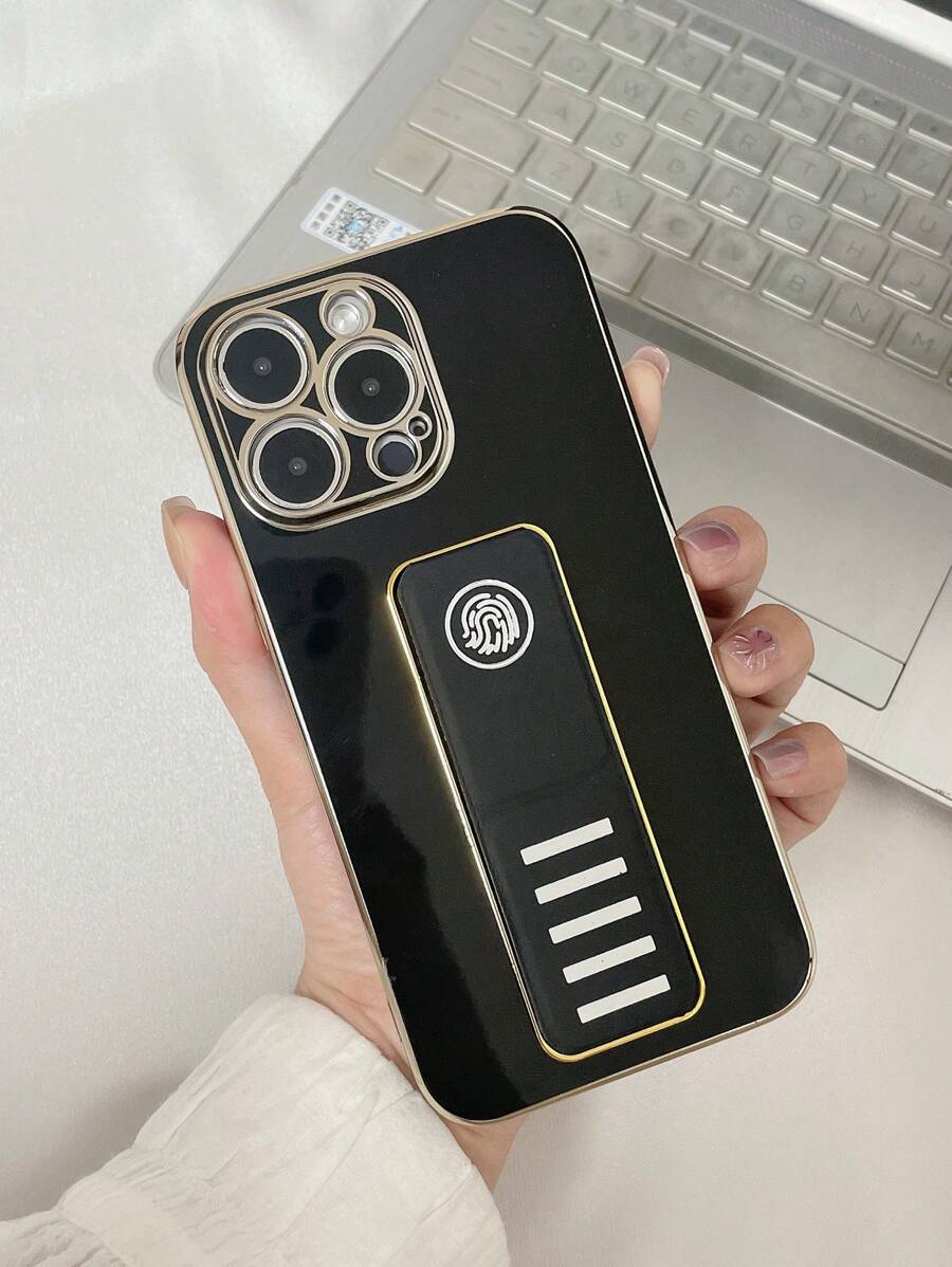 1pc Solid Color High Gloss 6D Electroplated Mobile Phone Protective ...