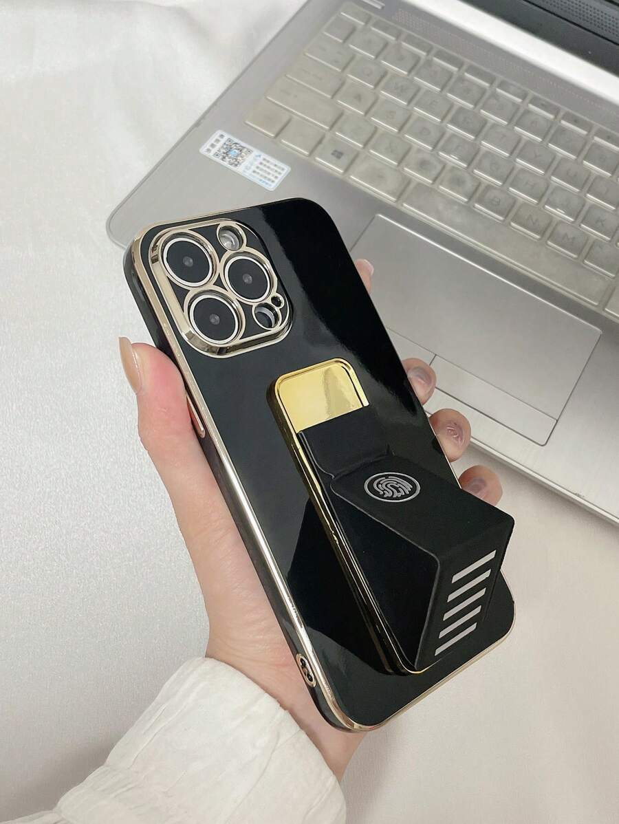 1pc Solid Color High Gloss 6D Electroplated Mobile Phone Protective ...