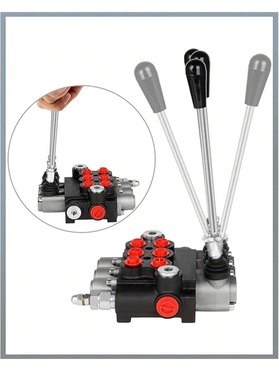 Hydraulic Flow Control Valve G Ports Adjustable Relief Lever Handle ...