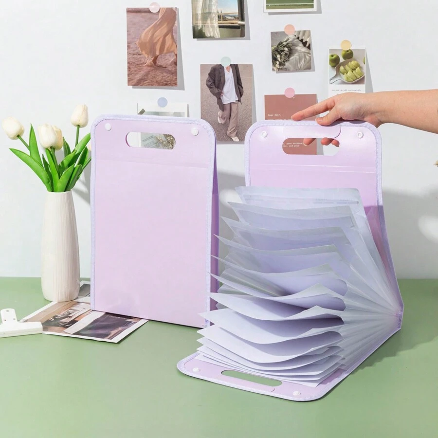 2-Pack 13-Layer A4 File Folder Accordian Organizer Bag With Transparent ...