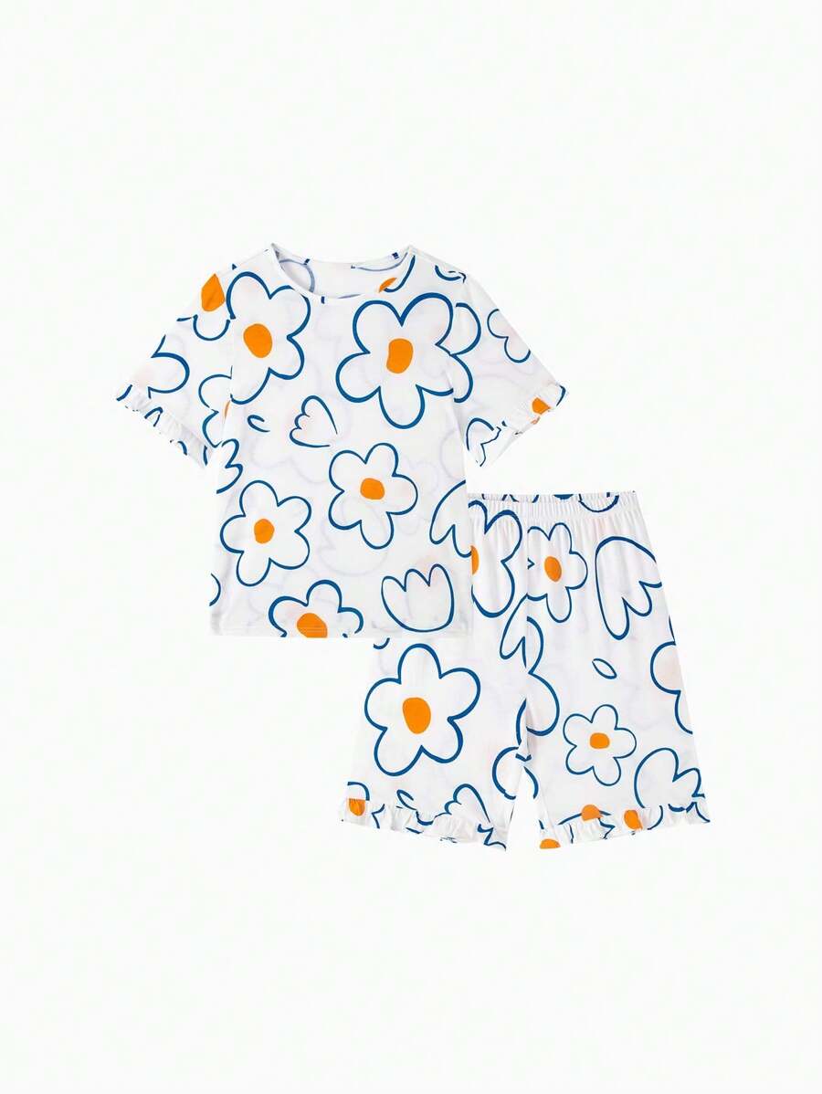 Mini Bala Short-Sleeved Pajamas Summer New Young Boy Pure Cotton Mesh ...