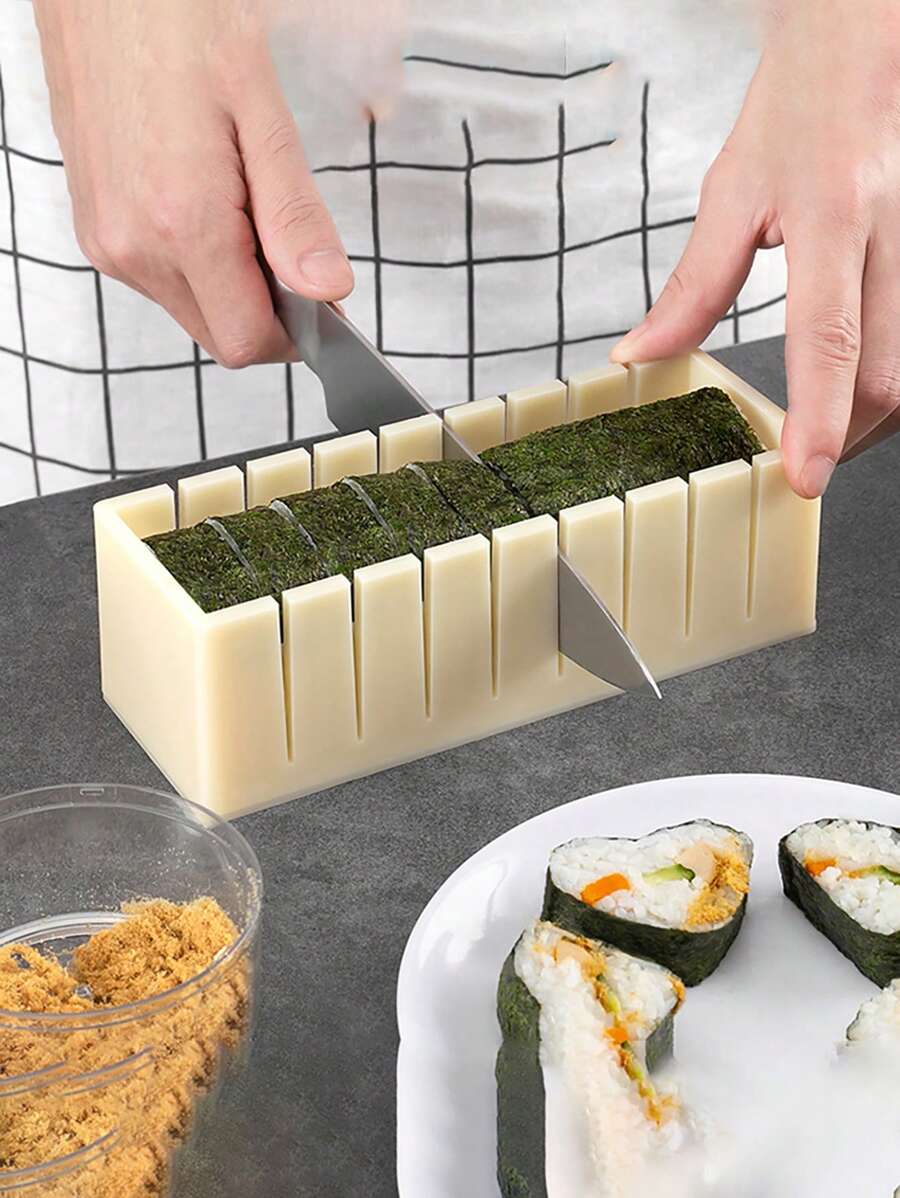 3pcs Sushi Mold Tool Set, Including Nori Seaweed Wrapper, Rice Paddle ...