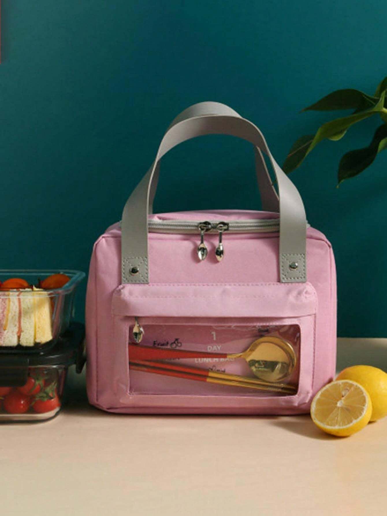 1pc Portable Japanese Style Lunch Bag, Insulated Aluminium Foil Picnic ...