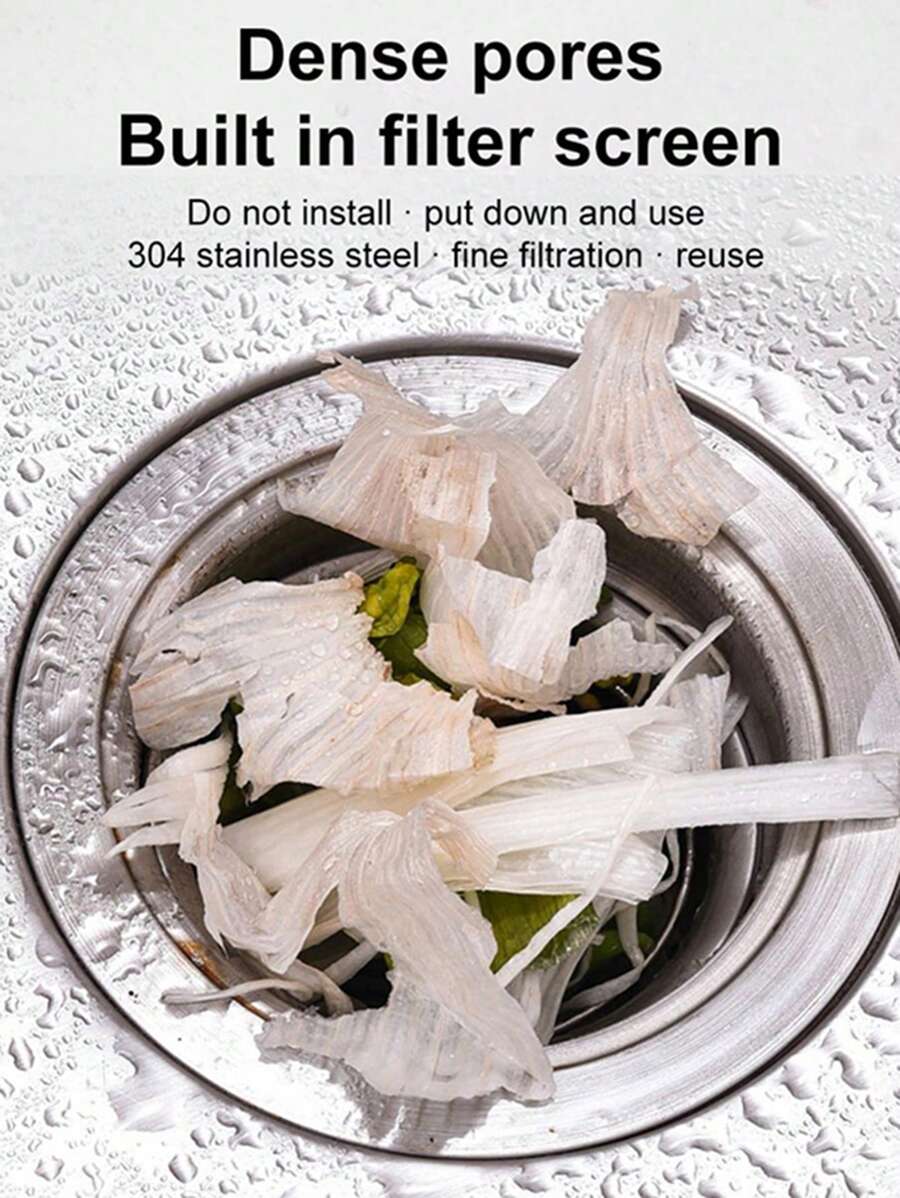 1 Pc Stainless Steel Kitchen Sink Filter Sink Drain Filter Dishwasher ...