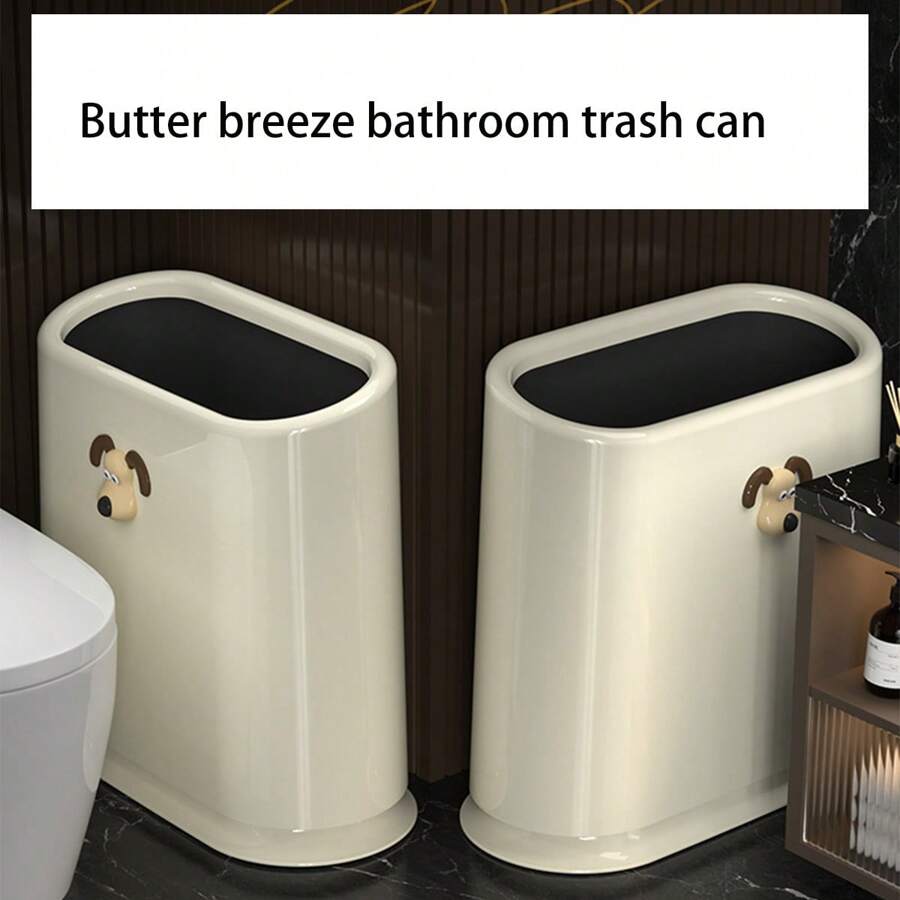 Narrow Gap Trash Can Set With Dual Buckets, Base, And No Cover, Special ...