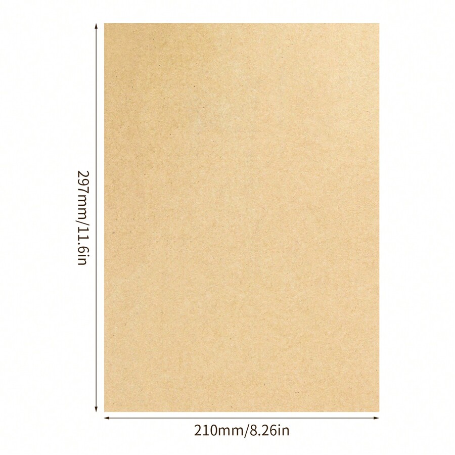 Kraft Cardstock, Kraft Paper Cards A4 Thickend, 50 Sheets Kraft Paper ...