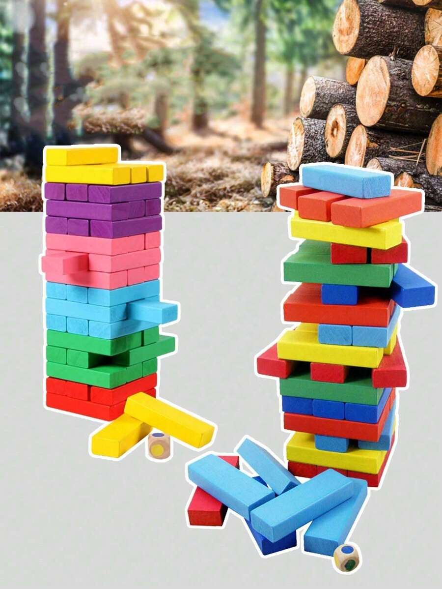 1 Set Balancing Stacking Board Game For Adults And Kids, Building Block ...