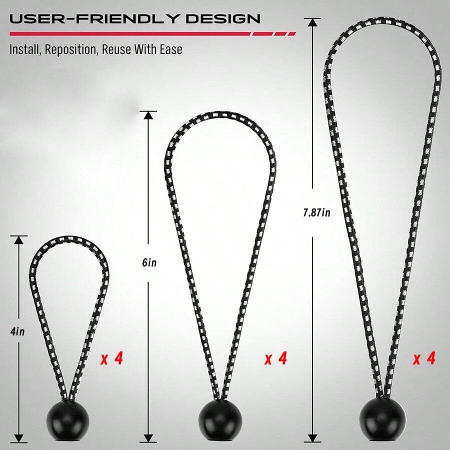 Multi-Functional Elastic Ball Rope, 6 Inches (About 15 Cm) Durable ...