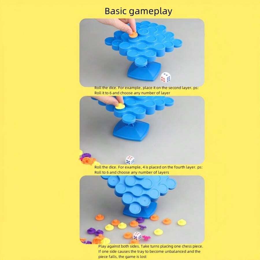 1pc Cross-Border Balance Topple Interactive Toy Fun Balancing Tree ...