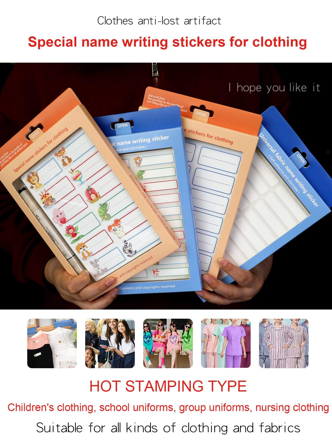 Name Labels For Clothes (Iron-On) With Cartoon Design | SHEIN USA