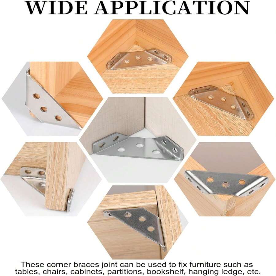 Universal Furniture Corner Connector, Stainless Steel Multifunctional ...