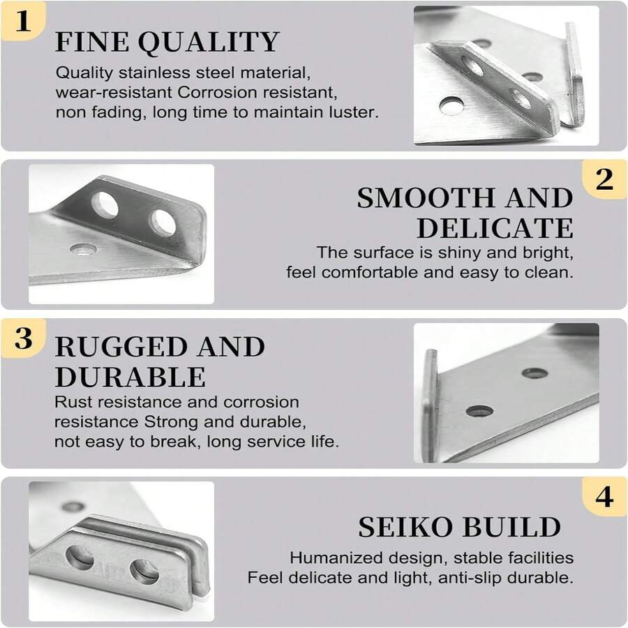 Universal Furniture Corner Connector, Stainless Steel Multifunctional ...