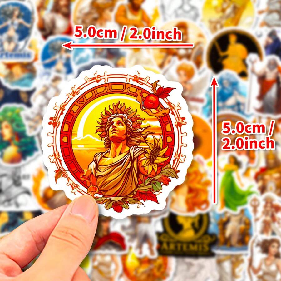 100pcs Aesthetics Stickers Pack, Greek Mythology Vinyl Waterproof ...