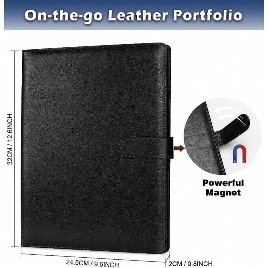 Multi-Function A4 Business Stationery Folder PU Leather Contract File ...