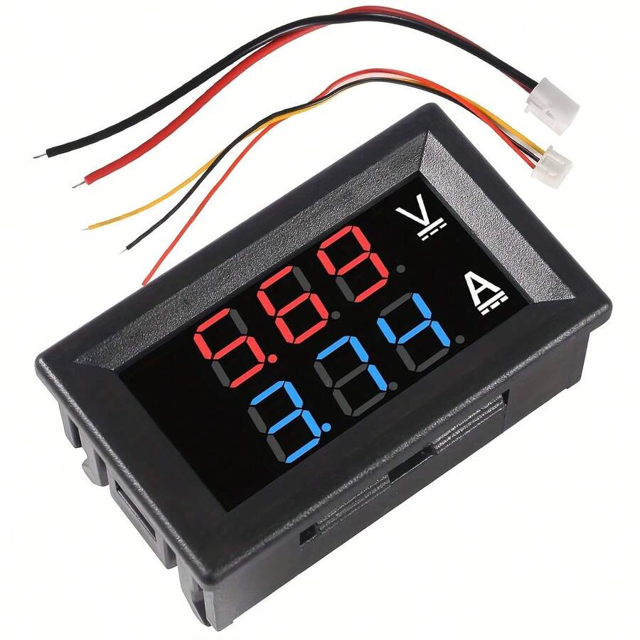0.28" LED Voltage Meter Ammeter Meter, Red Blue Digital Multimeter ...