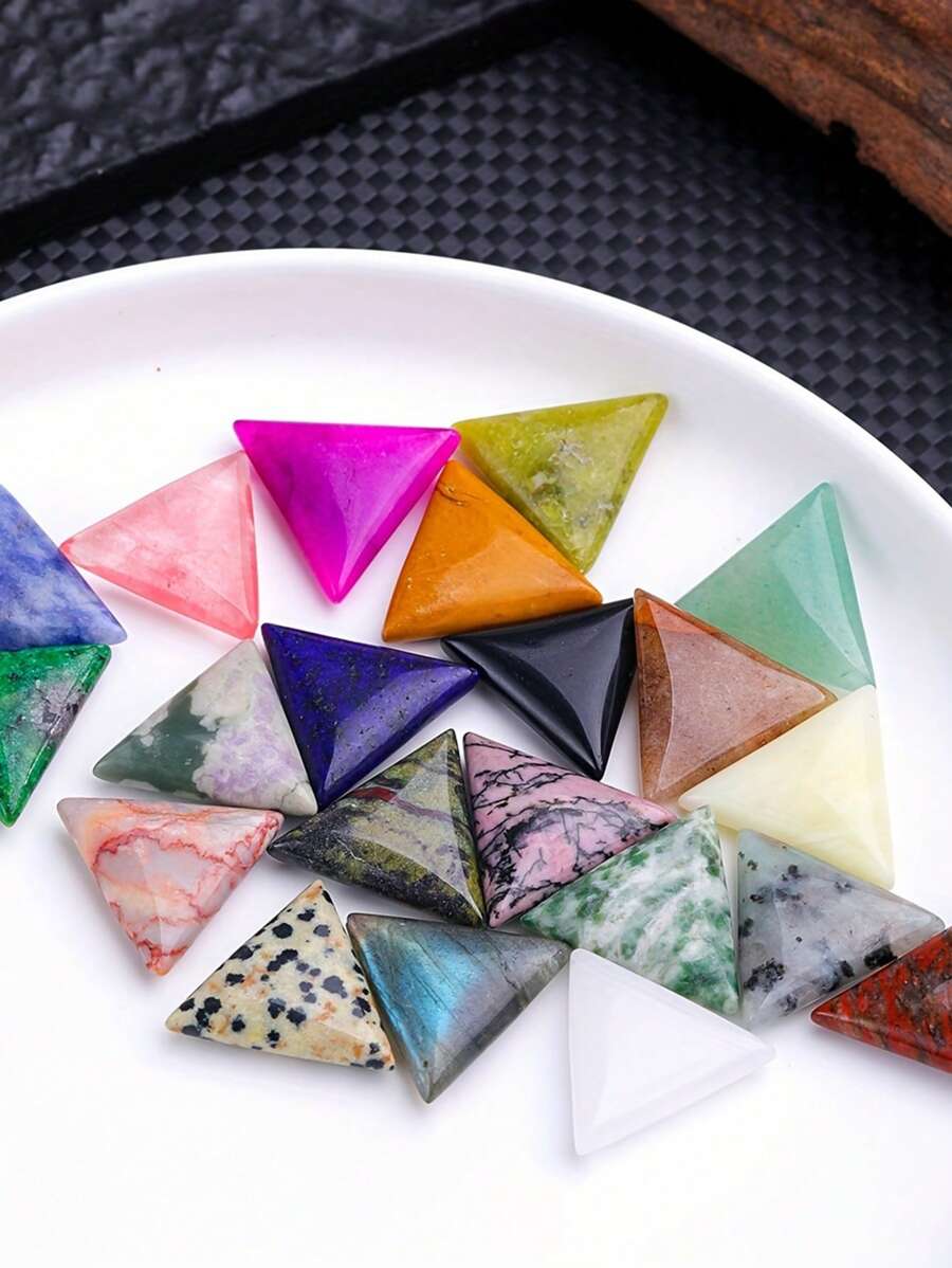 1/5/10 PCS Random Natural Crystal Triangle Crystal Stone, Quartz ...