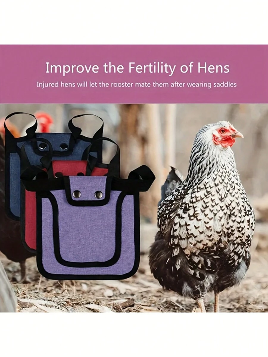 Adjustable Rooster Hen Saddle With Wing Protectors For The Back ...