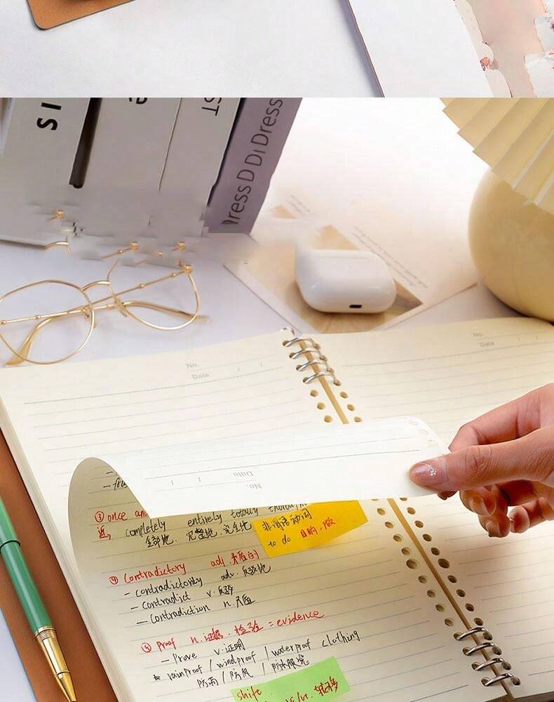 1 Notebook Loose Leaf Notebook Comes With A Replacement Core Noteboo ...