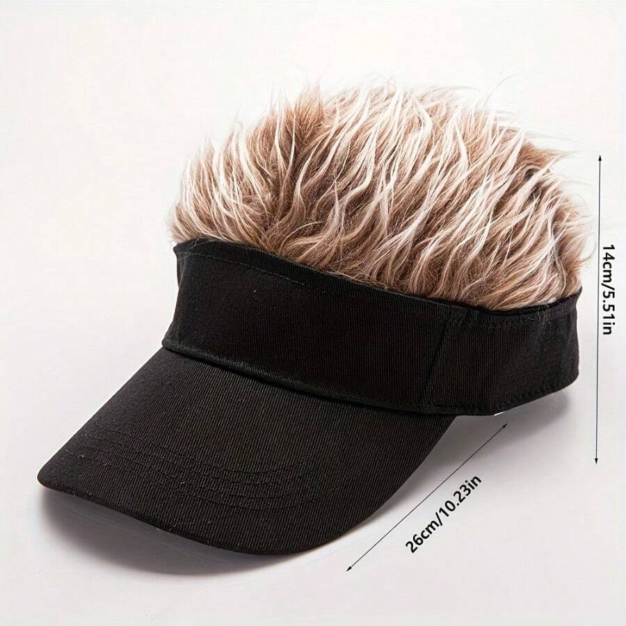 1pc Funny Novelty Faux Hair Baseball Cap For Men | SHEIN USA