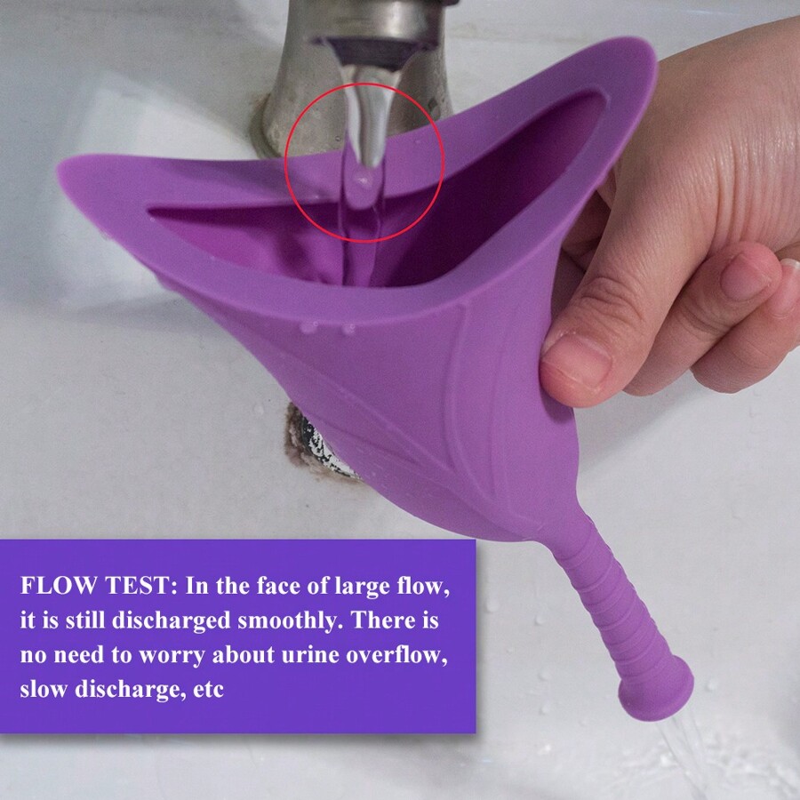 Female Urination Device, Reusable Silicone Female Urinals Portable, Urine Cups For Women ...