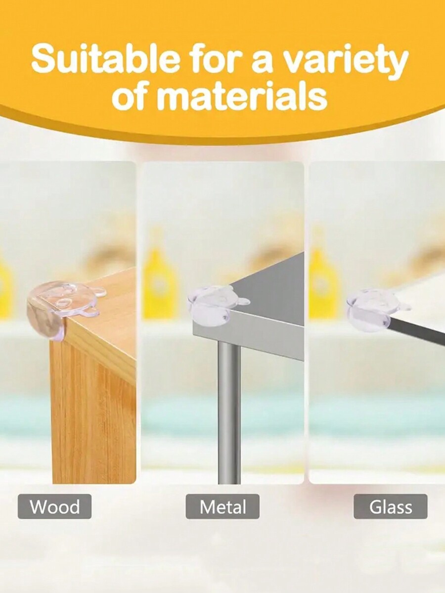 12pcs Child Safety Table Corner Guards, Bear Design Transparent ...