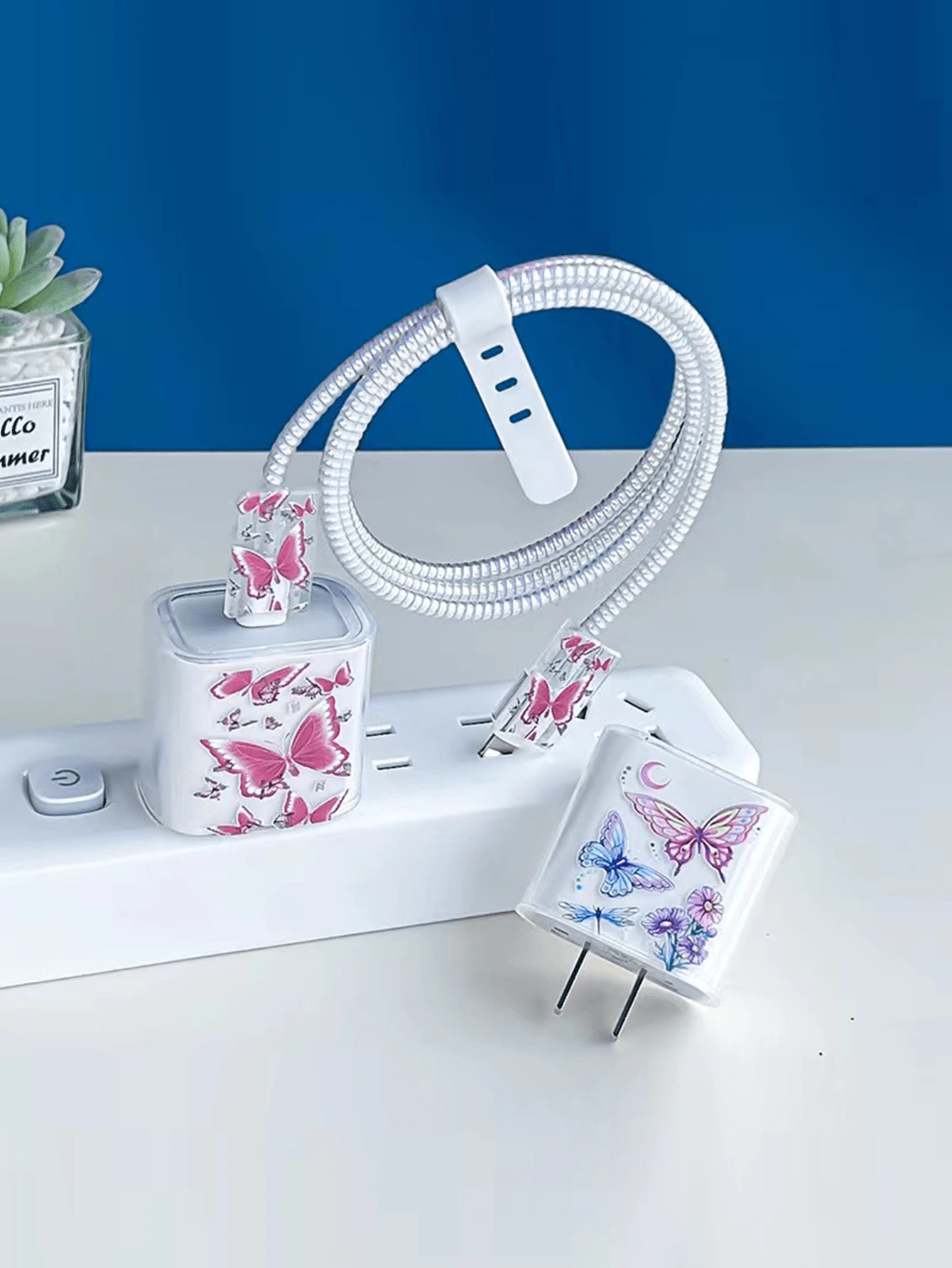 5pcs Protective Cover Set Compatible With Apple Charger 20/18W Fast ...