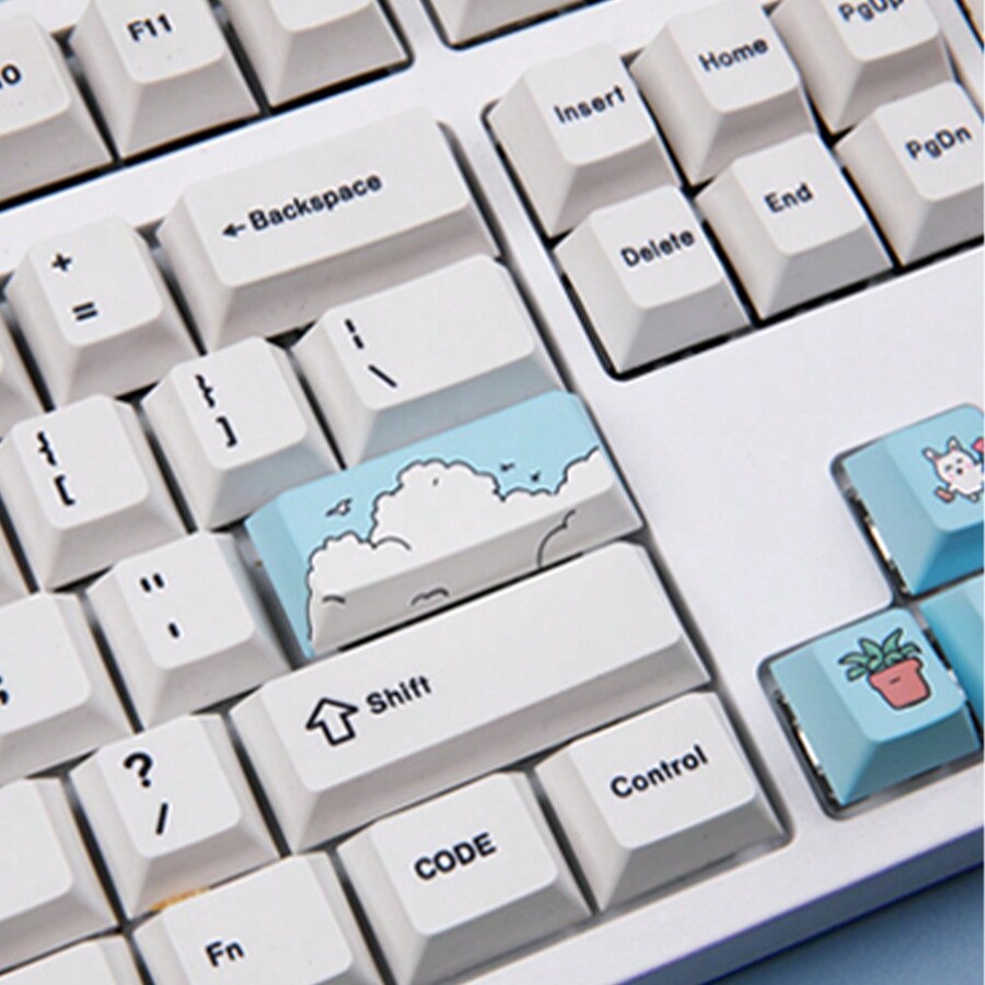 DIY Keycap PBT Enter 6.25U Space Bar Keycap 5 Sides Dye-Subbed Keycap ...