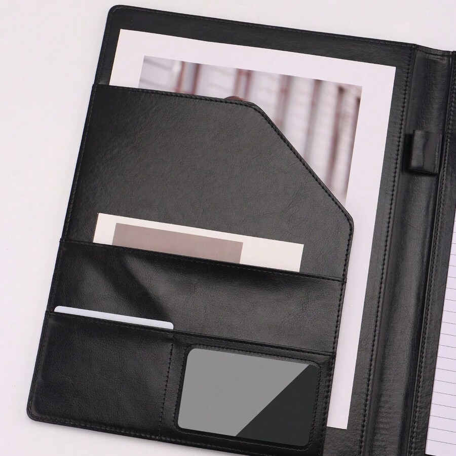 This Stylish A4 Synthetic Leather Folder Is A Multi-Functional Business ...