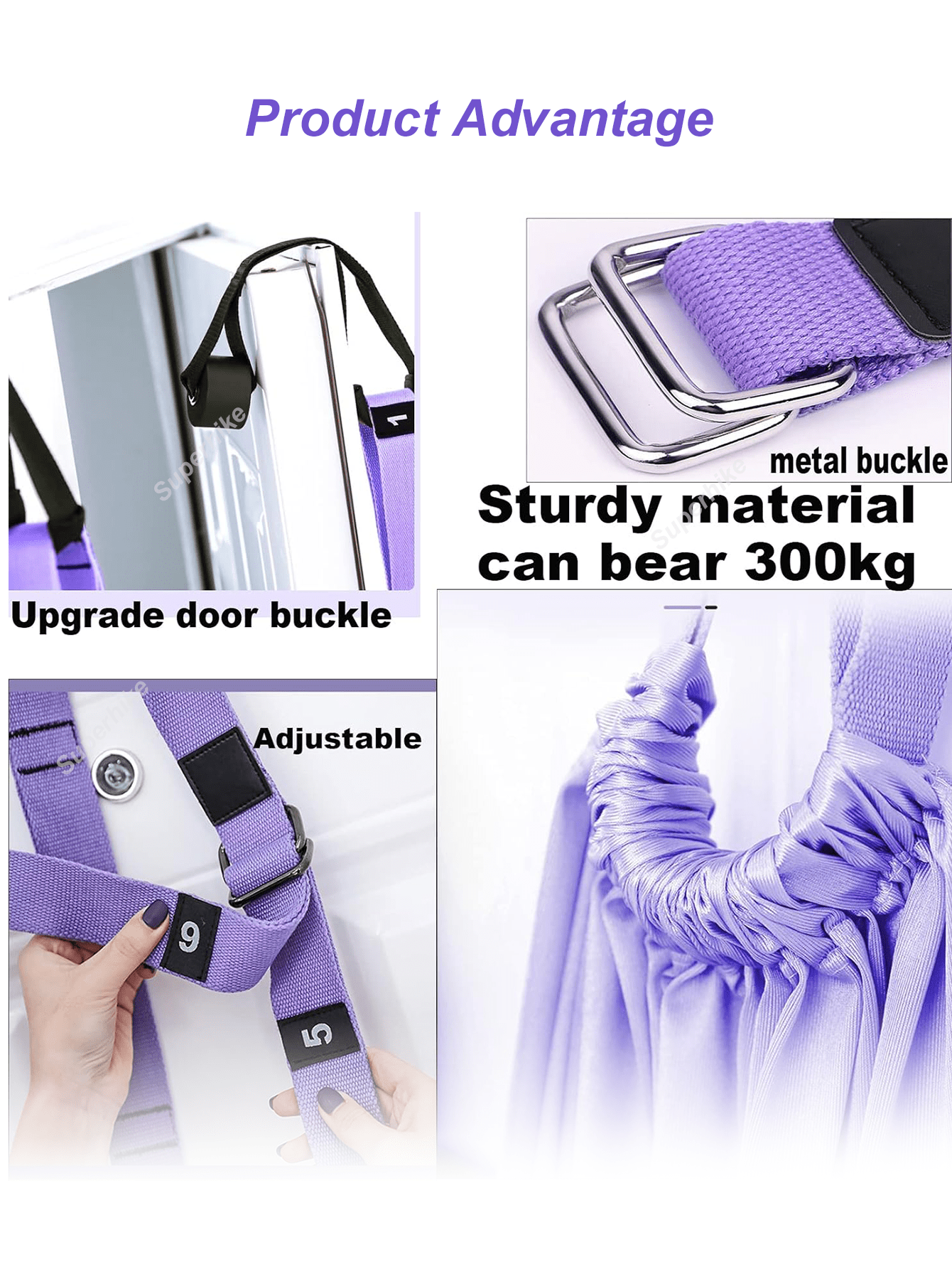 1pc Yoga Stretching Strap, Waist Back Legs Fitness Belt, Back Bend ...