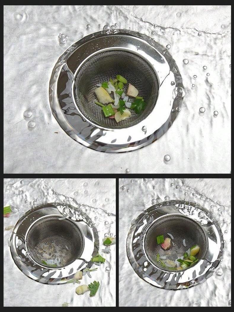 Stainless Steel Sink Filter Mesh, Kitchen Sink Strainer, Vegetable ...