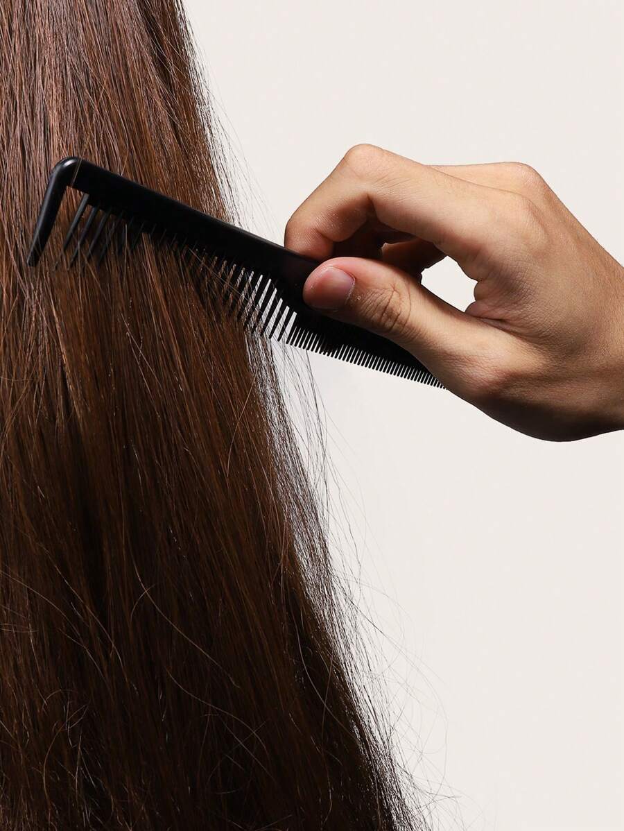 2pcs/Set Black Classic Comb Set, Wide Tooth Comb, Wide At The Top And ...