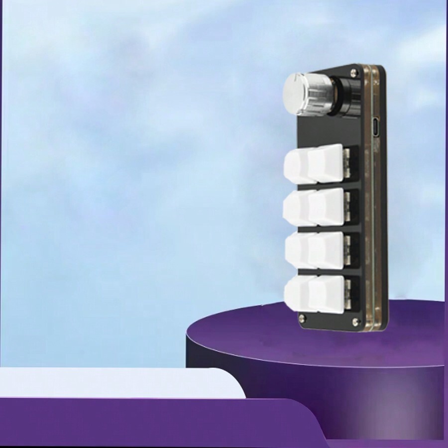 8 Key White Customizable Keyboard Gaming Dedicated Mini Shortcut Keyboard With Office Shortcut