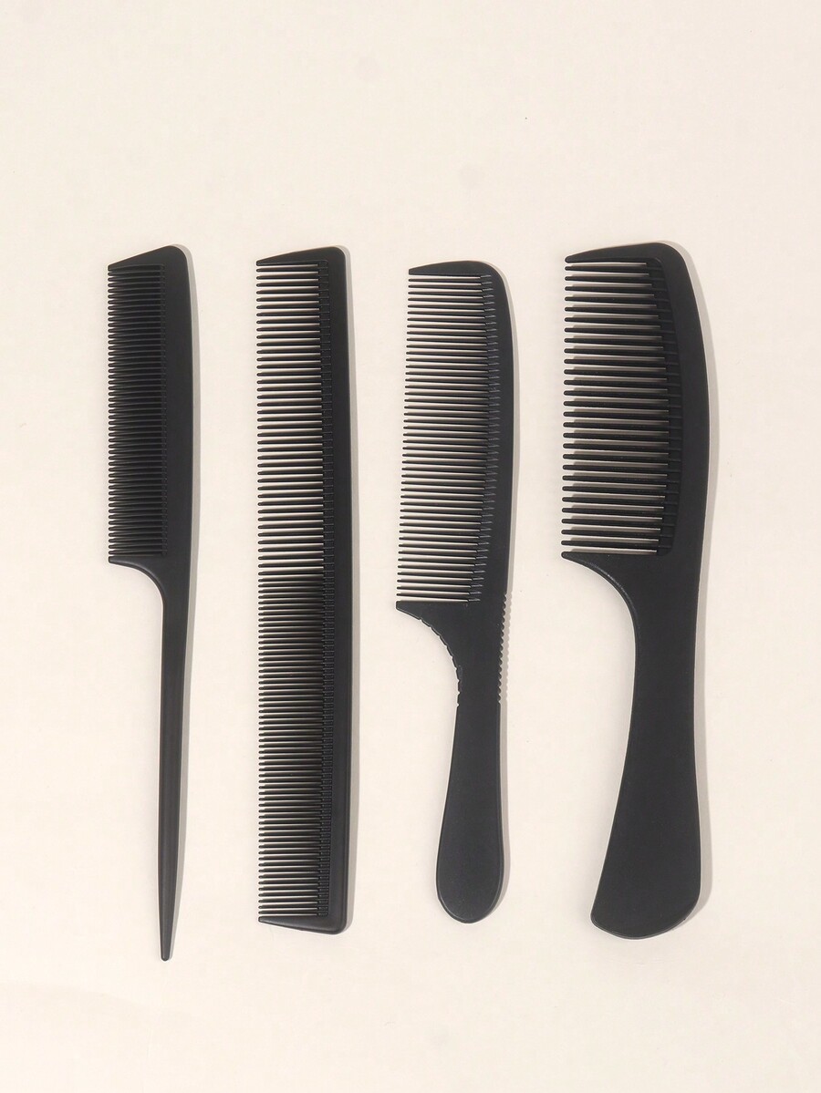 Set Of 4 Professional Combs, Suitable For Teasing And Parting, Fine ...