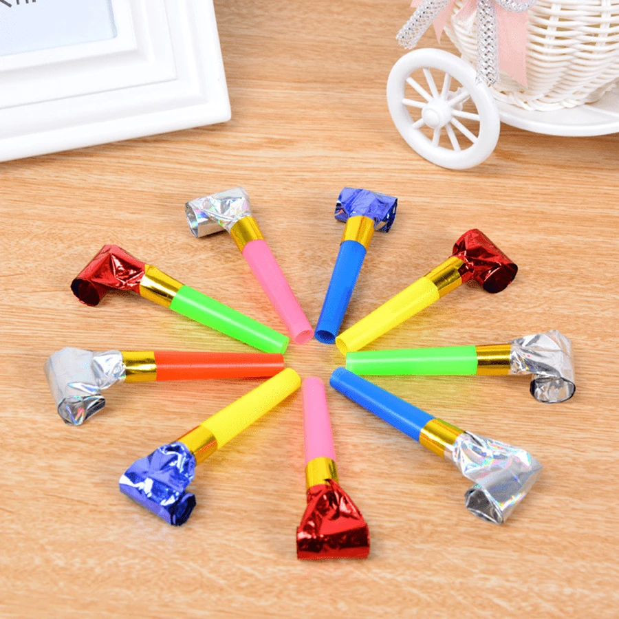 Random 30 Pcs A Pack Sparkling Trick Whistles With Various Styles And ...