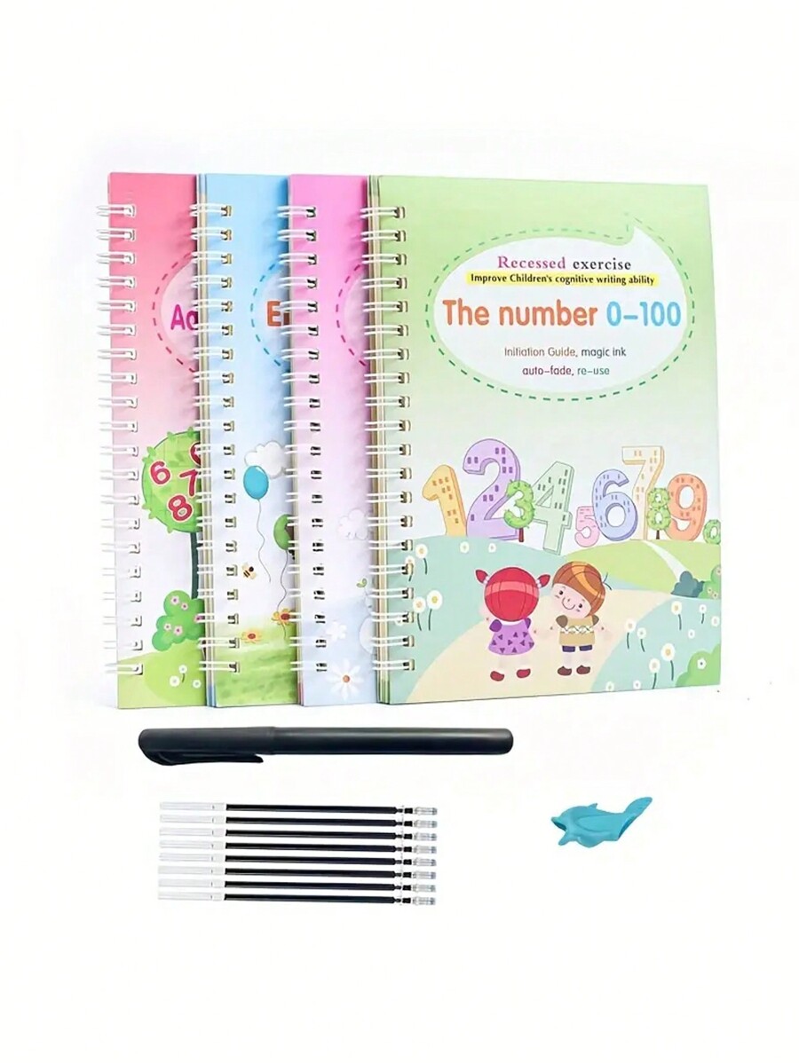 4-5 Libros de práctica de escritura en relieve reutilizables con ...