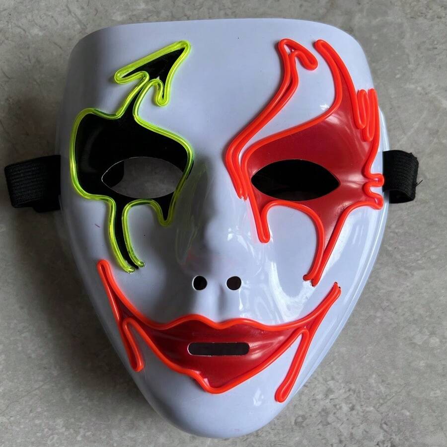 New EL Cool Light Men's Dual Color Glow-In-The-Dark Hand-Painted LED ...