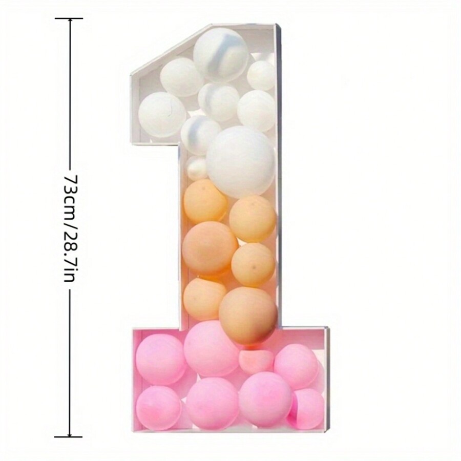 Mosaic Number Filling Box For Balloons, Marquee Number, Large Number ...