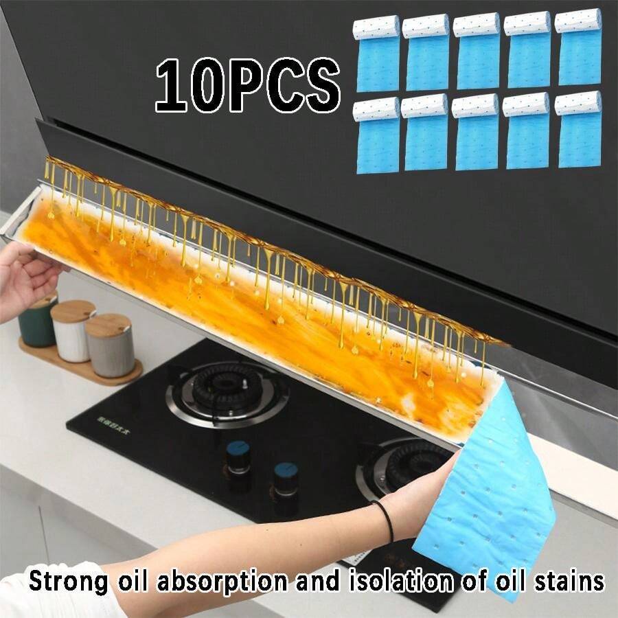 10PCS, Premium Thickened & High-Efficiency Oil-Absorbing Non-Woven ...