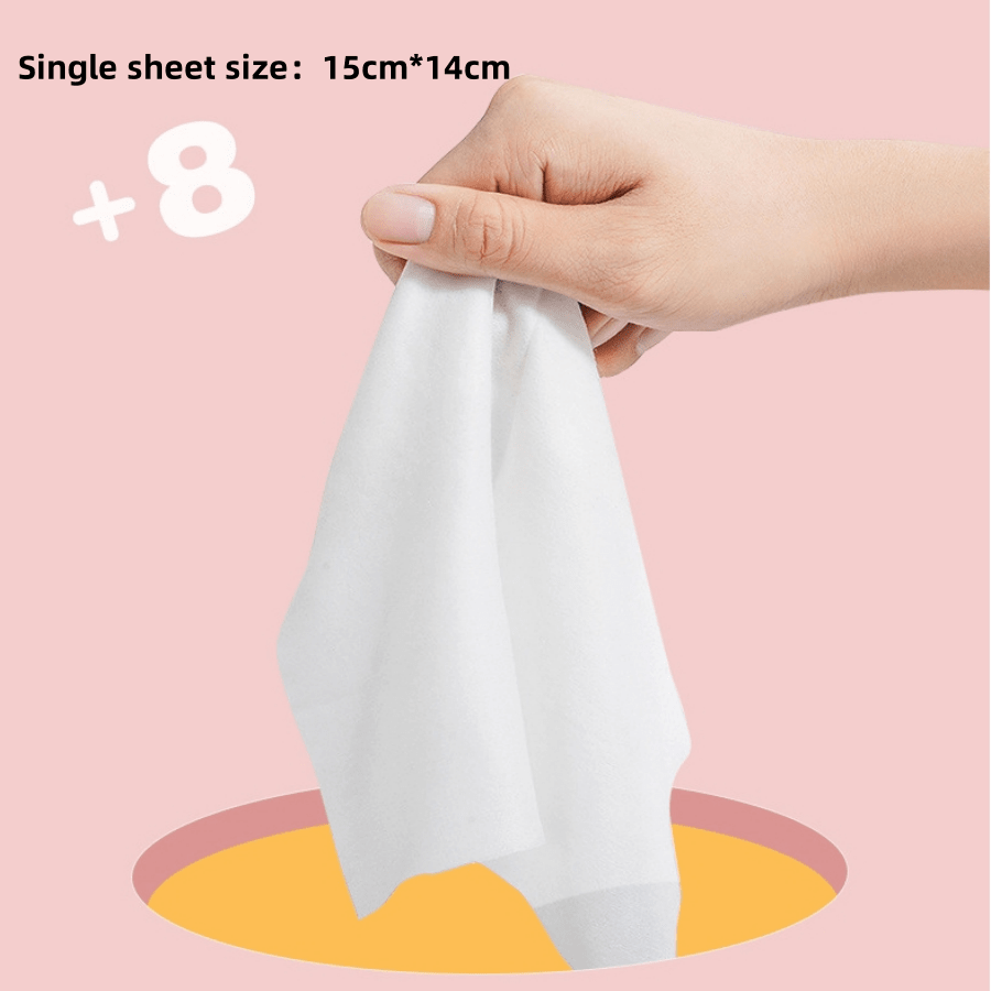 5 Packs Mini Disposable Wet Wipes, Portable Wet Tissue Papers For Hands ...